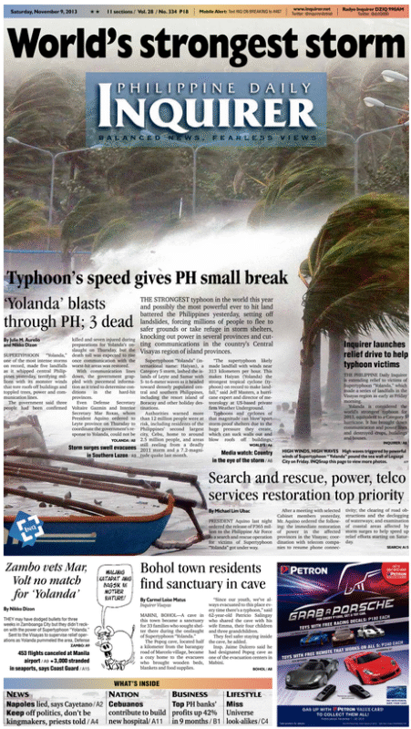 2013.11.09 World's Strongest Storm - INQUIRER SHOP